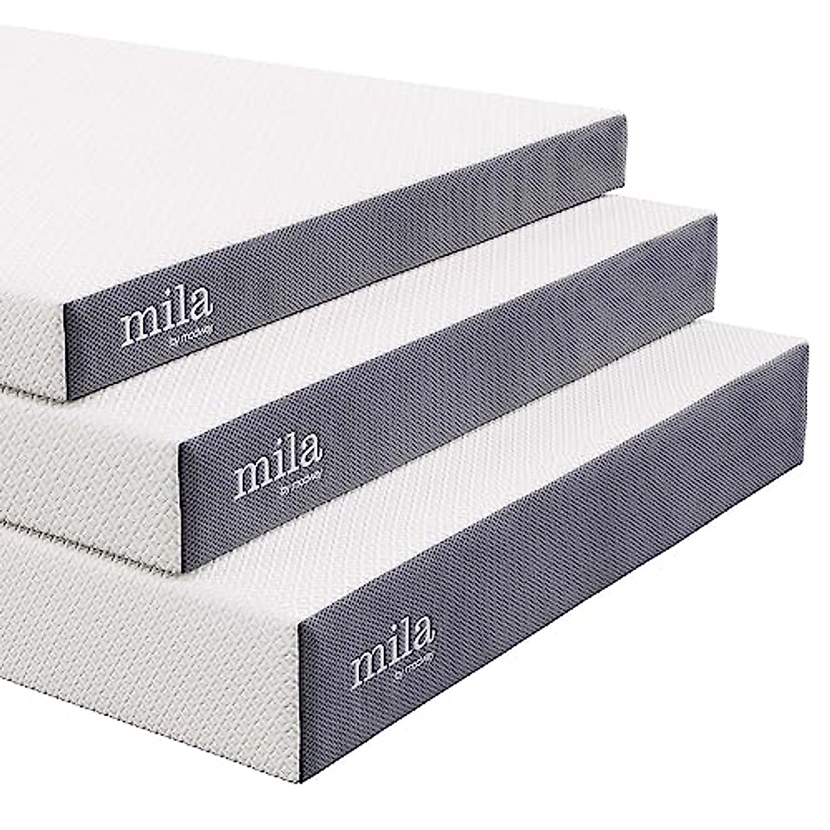 Modway Mila 6” Queen Mattress - Firm 6 Inch Queen Mattress - 10-Year Warranty, White