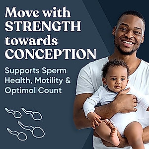 Conception For Him – Fertility Supplements for Men, Male Fertility Booster & Prenatal – Optimal Sperm Count, Motility Strength – Ashwagandha, Folate Folic Acid,Magnesium & Zinc – 60 Veg Soft Capsules