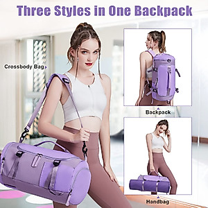 ACESAK Gym Bag for Women - Small Sports Duffle Bag with Shoes Compartment & Wet Pocket - 28L Gym Accessories Backpack Workout Bag Waterproof Carry On Rucksack Daypack