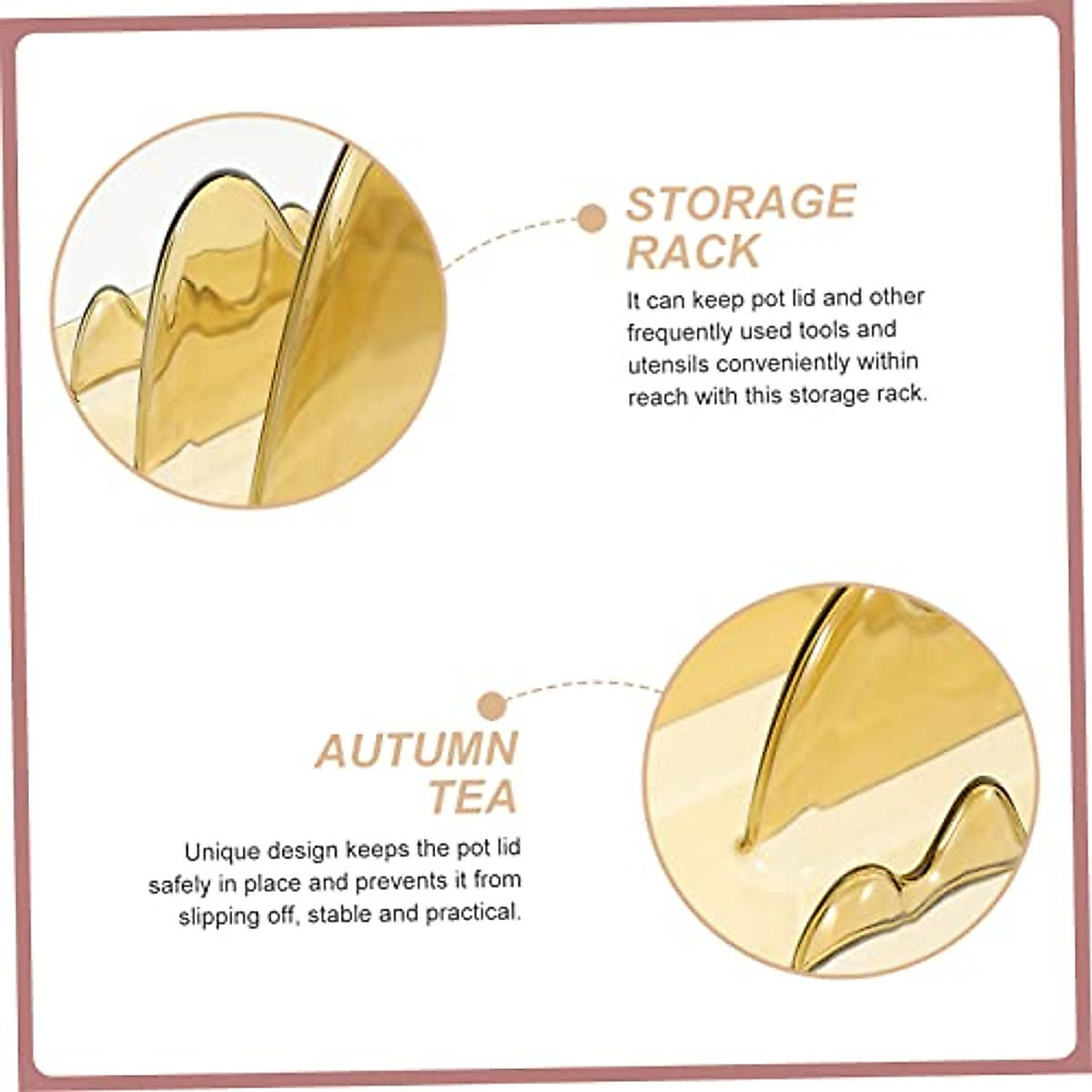 YARNOW Pot Lid and Spatula Holder Household Gadgets Pot Lid Stand Pot Lid Holder Pan Cover Holder Pan Cover Stand Kitchen Spoon Stand Home Pan Organizer Plastic One Body Bracket