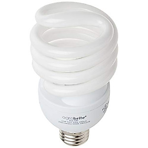 Hydrofarm Agrobrite FLC32D Compact, 32 Watt, 6400K Fluorescent Spiral Grow Lamp, 1 Count (Pack of 1), Brown/A