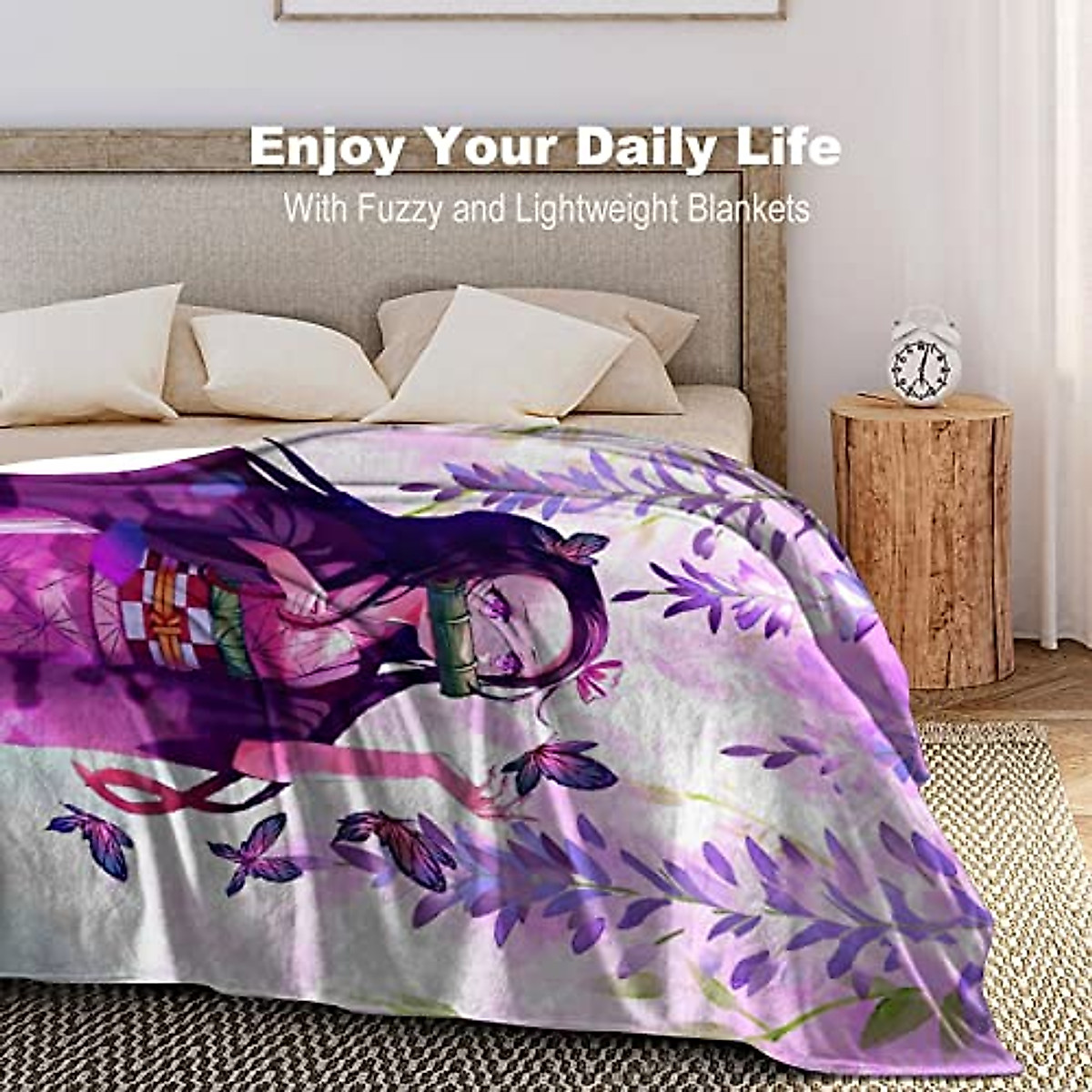 Anime Blanket Ultra Soft Flannel Fleece Cartoon Throw Blankets Home Decor Bedding Couch Sofa for Kids Adults Gift 50"X40"