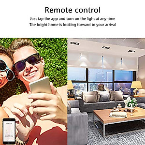 Smart Extension Cord Jinvoo WiFi Surge Protector Power Strip with 4 Individually Controlled AC Outlets and 4 USB Ports Works with Alexa & Google Home