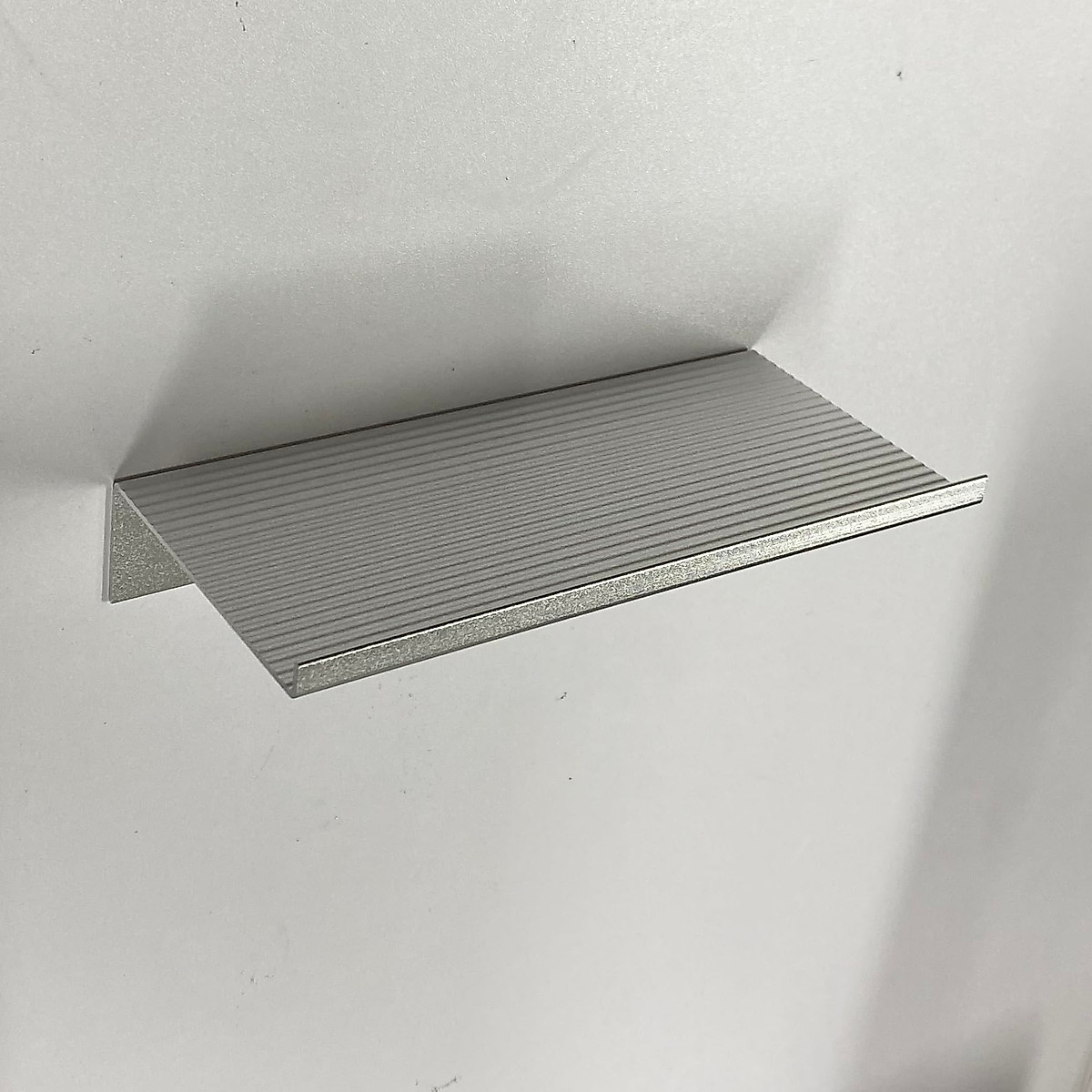 FEEYUM 2Pack Silver Small Wall Shelf