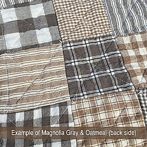 Oatmeal Ticking Stripe Cotton Homespun Fabric by JCS - Sold by The Yard