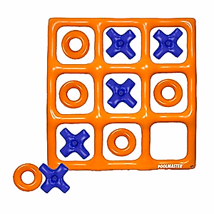 Poolmaster Tic Tac Toe Game Orange/Blue (Reversible)