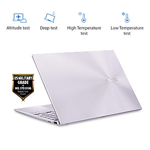 ASUS ZenBook 13 Ultra-Slim Laptop 13.3” FHD NanoEdge Bezel Display, Intel Core i5-1035G1, 8GB LPDDR4X RAM, 256GB PCIe SSD, NumberPad, Thunderbolt, Wi-Fi 6, Windows 10 Home, AI noise-cancellation, Lilac Mist, UX325JA-AB51