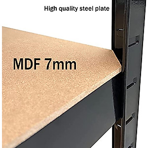 ANSIMIDA Metal Garage Storage Shelves, 71 inches Heavy Duty Steel Frame, Home Garage Multi-Use Storage Rack with Adjustable Shelves, 5-Tier Garage Shelf (35" L×16" W ×71" H)