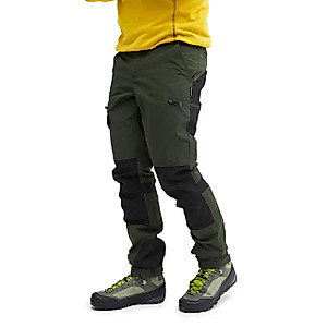 RevolutionRace Men’s Nordwand Pants, Durable Pants for All Outdoor Activities, Forest Green, XL