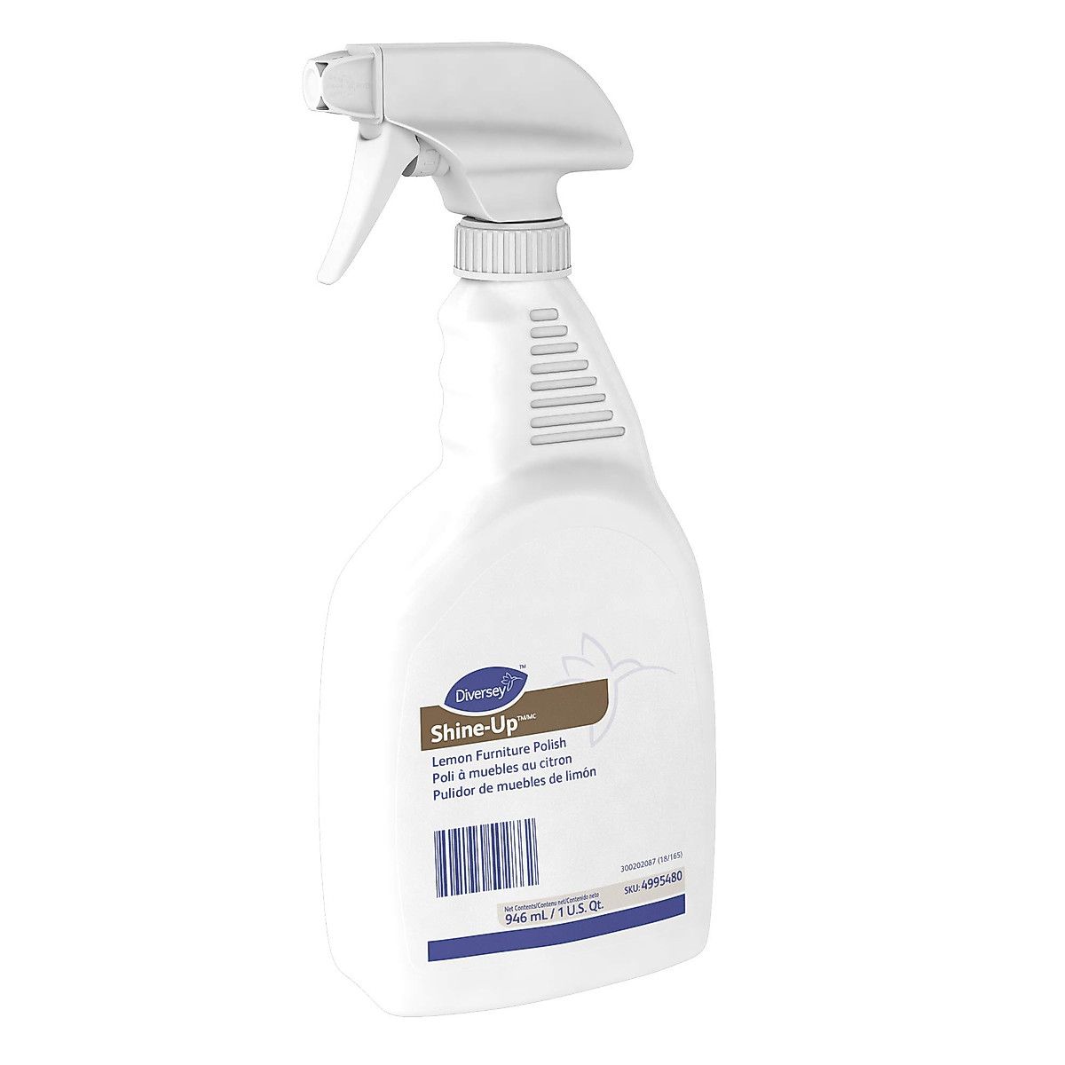 Diversey, DVO4995480, Shine-Up Lemon Furniture Polish, 1 / Each, White, 32-Ounce