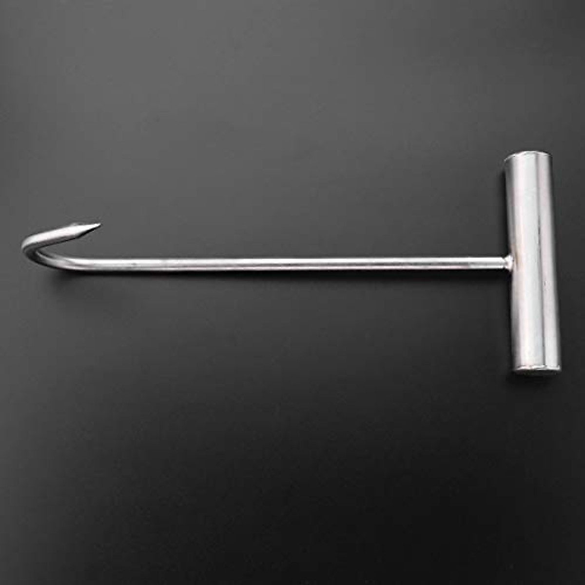 Hemoton Meat Hooks Stainless Steel T Hooks T-Handle Meat Boning Hook for Kitchen Butcher Shop Restaurant BBQ Tool Butcher Shop Tool Kit (28cm)