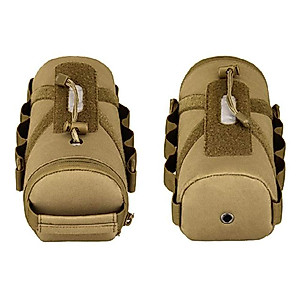 Jadedragon Water Bottle Carrier Tactical Holder Storage Bag Bottle Pouch Holder with Adjustable ShoulderHand Strap 33oz for Hiking Travel Camping (Black cp)