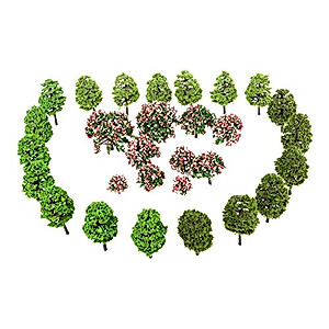 70pcs 3-9cm Model Trees HO Scale Layout, Model Train Scenery Architecture, Railroad ArchitectureModel Train Scenery Architecture, Railroad Architect Diorama Tree for DIY Scenery Landscape, Mixed Color