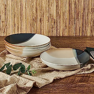 Gourmet Basics by Mikasa Caden Set of 4 Pasta Bowls, 8 Inch