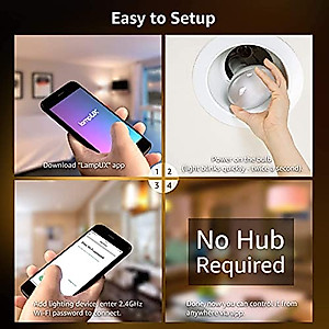 LED Flood Light Bulbs, WiFi Smart BR30 E26 Bulb, RGBW Color Changing Lights, Works with Alexa & Google Assistant, Dimmable Recessed Can Light Bulbs, 8W=65W, 700 Lumens, 2 Packs