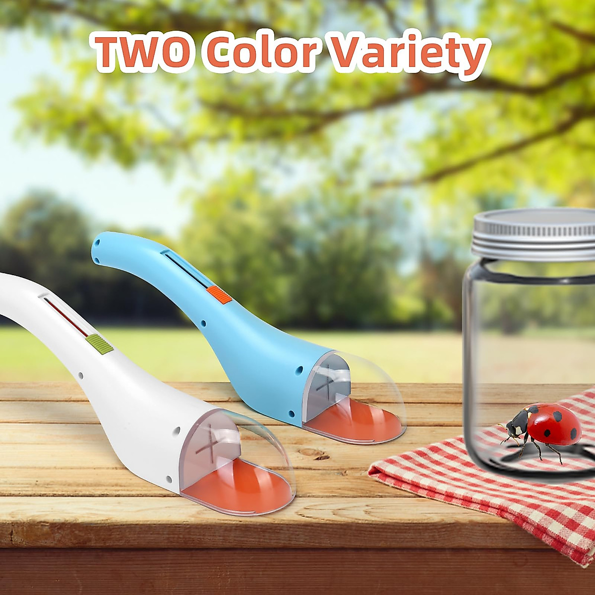 Bug Catcher for Kids 2 Pack - Quick-Release Insect Catching Tool for Spiders, Ants - Humane Bug Viewer for Nature Exploration - Ideal Gift for Adults & Children