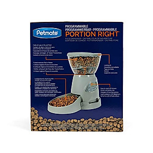 Petmate Programmable Pet Feeder, 5 lbs, One Size Fits All, Black
