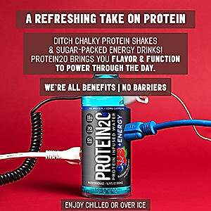 Protein2o 15g Whey Protein Infused Water Plus Energy, Variety Pack, 16.9 oz Bottle (12 Count)