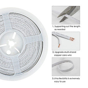 RGBZONE 𝟰 𝗣𝗶𝗻 𝟭𝟬𝗺𝗺 𝗟𝗘𝗗 𝗦𝘁𝗿𝗶𝗽 𝗖𝗼𝗻𝗻𝗲𝗰𝘁𝗼𝗿 𝗞𝗶𝘁 32.8ft 4 Pin RGB Extension Wire and 5 Pcs 4 Pin LED Strip to Wire Connectors for 10mm IP20/IP65 5050 3528 SMD RGB LED Strip Light