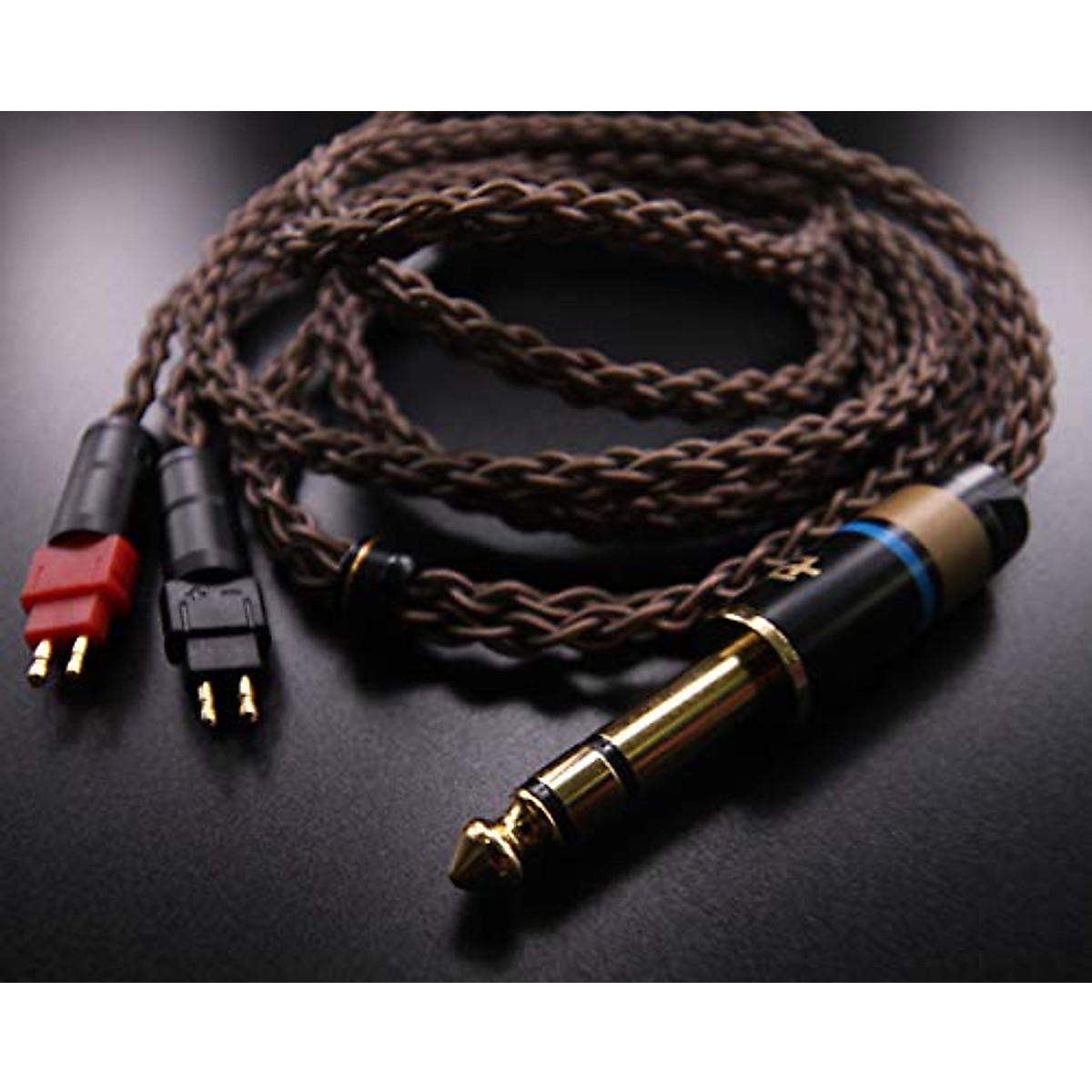 KK Cable MI-O Replacement Audio Upgrade Cable Compatible for HD650 HD600 HD580 HD525 HD565 Headphone, 6.35mm 1/4" TRS Plug, MI-O (2M(6.5ft))