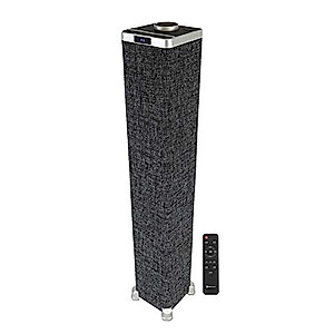 Rockville ONE-Tower All-in-One Tower Bluetooth Speaker System+HDMI/Optical/RCA, Black