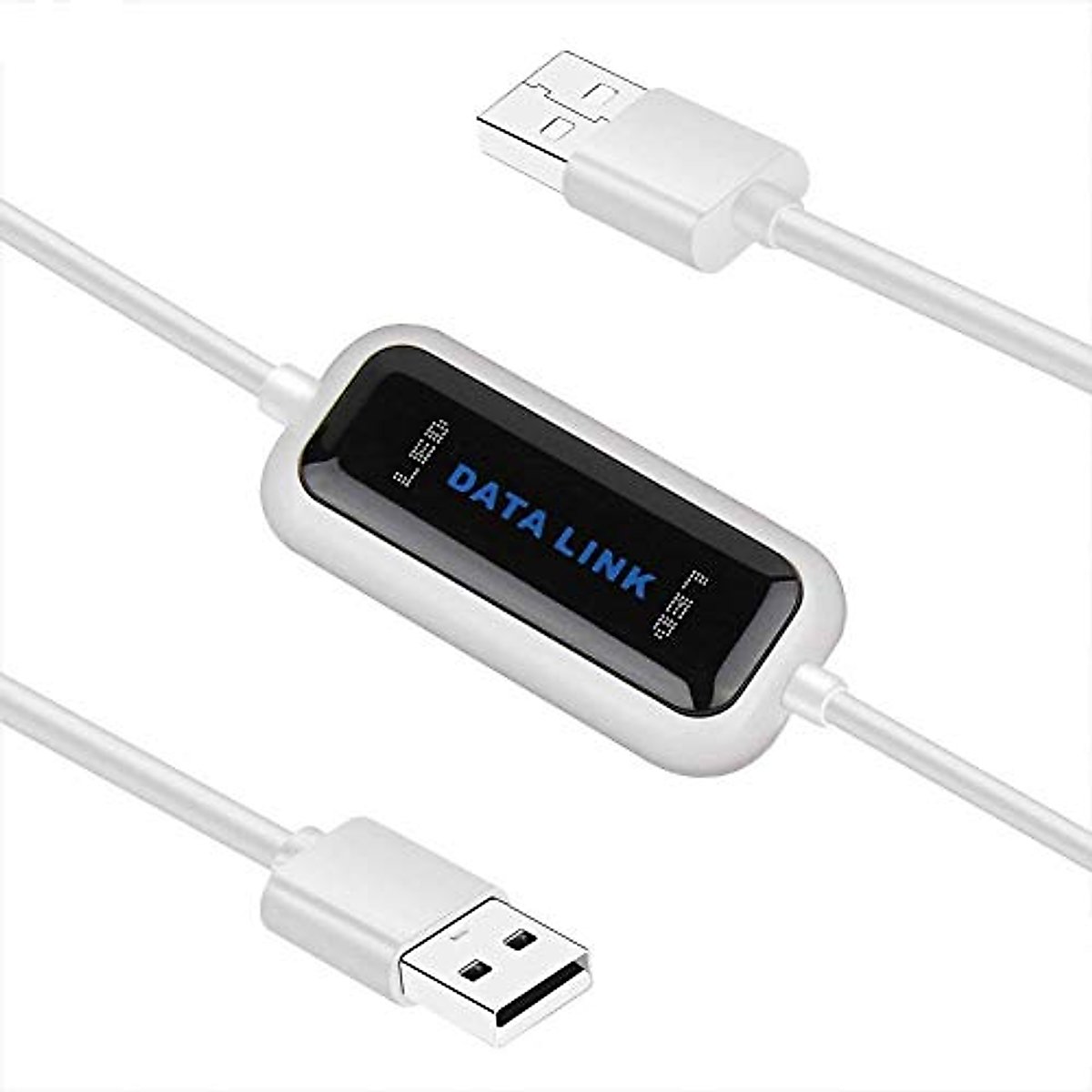 Unifire High Speed USB Pc to Pc Online Share Sync Link Net Direct Data File Transfer Bridge LED Cable Easy Copy Between 2 Computer