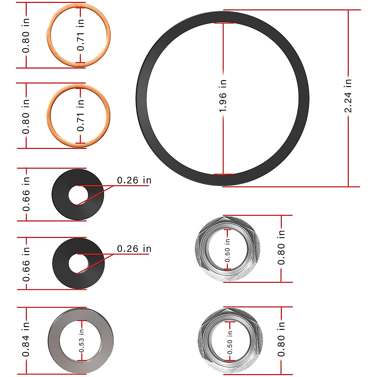 Replacement for Kohler GP30090 Niedecken Repair Kit, Valve Repair Kit For Niedecken Shower Faucet