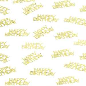 Vofrise Gold Happy Birthday Confetti Birthday Party Decorations Baby/Adult Birthday Table Scatter Party Supplies 100PC