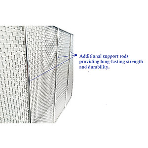 OCS Parts 17" x 25" Donut Fryer Screens | Heavy-Duty, Reinforced, Inustrial Grade Stainless Steel Bakery and Donut Fryer Screens for Belshaw, Avalon, and Commercial Donut Fryers (5-Pack)