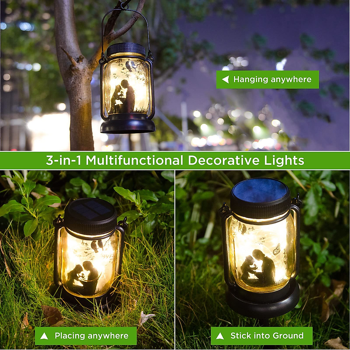 Mother Gift, Solar Light, Garden Ornaments for Outside, jar Bottle Light, Gift for mom, Gift for mom Birthday, Gift for mom from Daughter