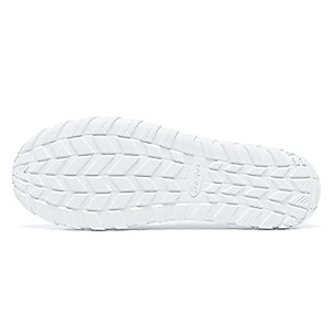 Racqua Men&Women Breathable Water Shoes Aqua Socks for Hiking Diving Surf Diving Sport Quick-Dry Pool Beach Swim Shoes White 7.5W/6.5M