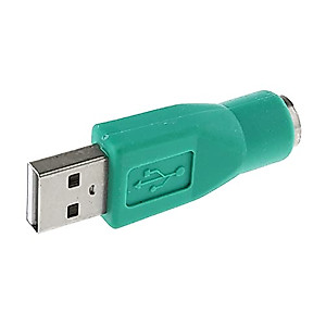 DGZZI USB to PS2 Adapter 2pcs Green PS/2 Female to USB Male Converter Adapter for Mouse and Keyboard