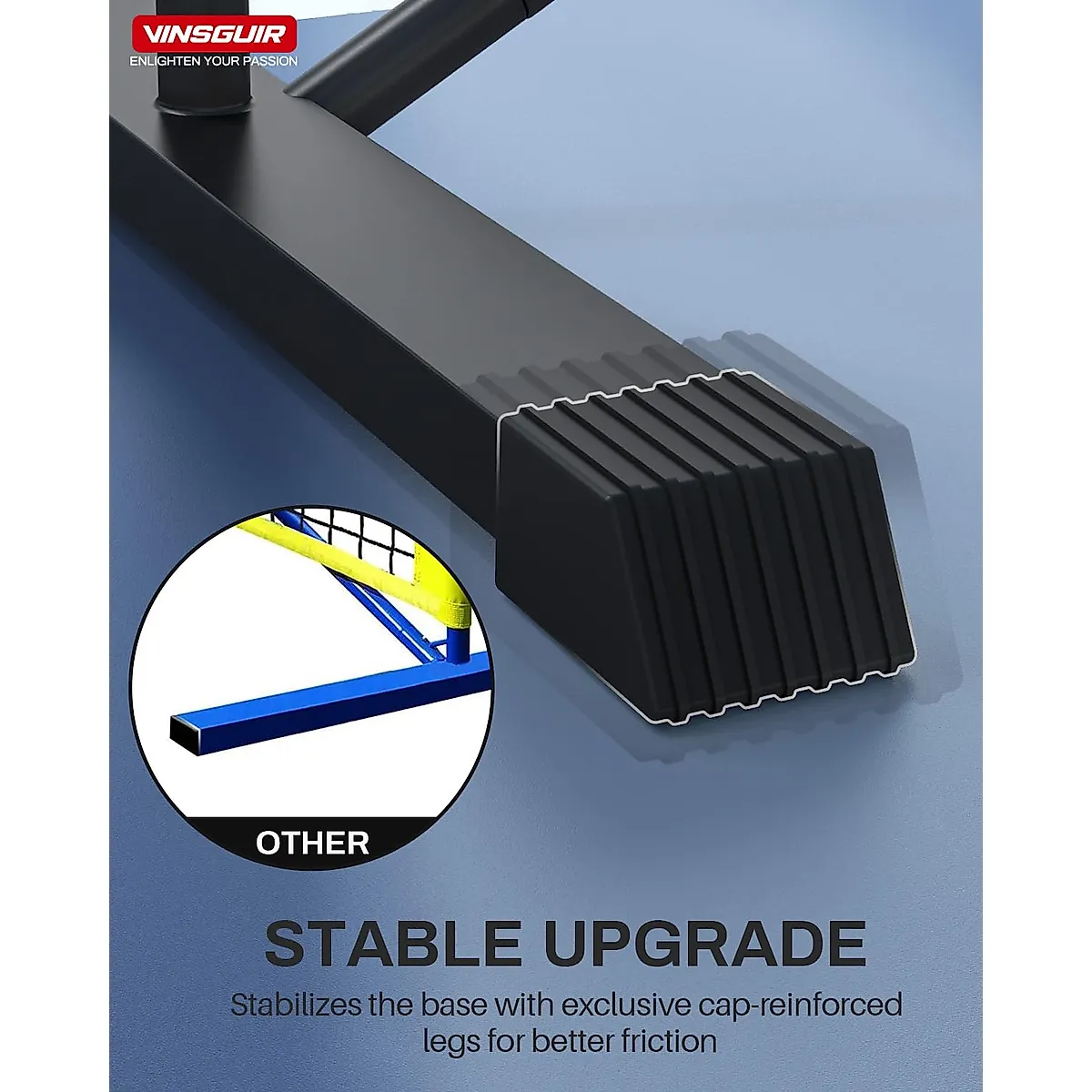 VINSGUIR Pickleball Net Set, Portable Pickleball Net with 4 Pickleball Paddles, 8 Pickleballs, 1 Carry Bag, 22 FT Regulation Size Pickleball Net Set for Beginners, Outdoor Indoor Driveway Home