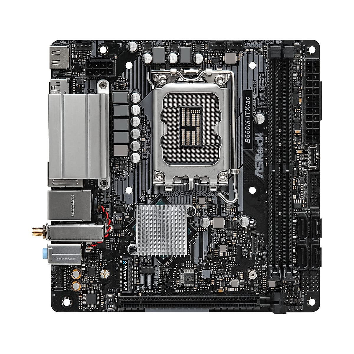 ASRock ASRock B660M-ITX/ac Compatible with Intel B660 Series CPU (LGA1700) B660 Mini ATX Motherboard (1808826)