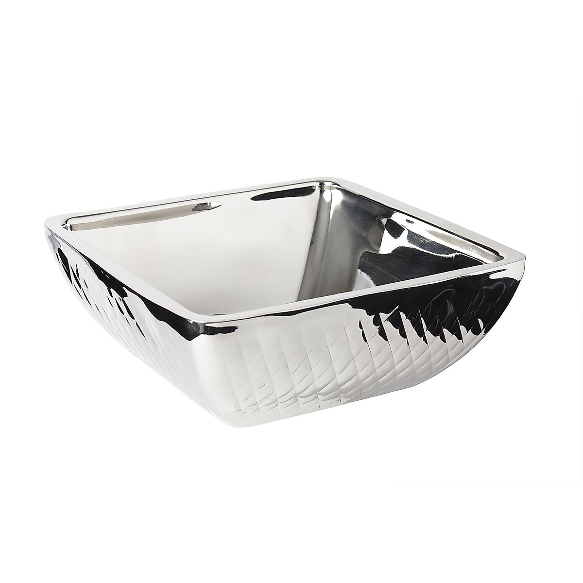 Bon Chef 9333DI Cold Wave Bowl, 4 Qt., 11-1/8" x 4", Square, Gel Filled, Triple Wall, Pre-Freeze Bowl, Stackable Plastic Cover, Stainless Steel