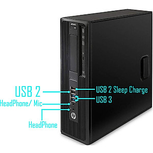 HP Z240 Workstation SFF Desktop PC, Intel Core i5-6500 Upto 3.60GHz, 16GB RAM, 1TB SSD, AMD Radeon HD 8570 1GB 4K, DisplayPort, HDMI, DVI, AC Wi-Fi, Bluetooth - Windows 10 Pro (Renewed)