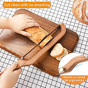 YAPULLYA Sourdough Knife Slicer for Even Slicing, Fiddle Bow Bread Knife for Sourdough, Bread Saw for Homemade Bread, Sourdough Bread Cutter