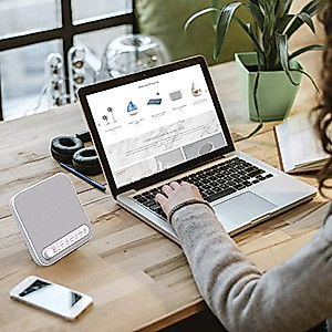 Pure Enrichment® WAVE™ Premium Sleep Therapy Sound Machine with USB Charger - Seamless Looping with 6 Soothing All-Natural Sounds, & Auto-Off Timer - Easily Portable for Travel (White) Patented Design