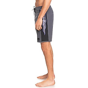 Quiksilver Mens Surfsilk 18" Boardshort - Arch (Iron Gate, 30)