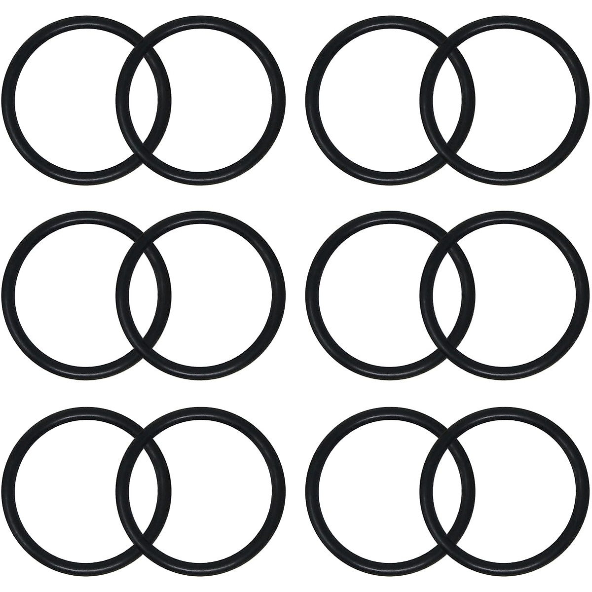 Tailpiece O-Ring Compatible with Sloan H-553 & 5308696 Flushometer Valve Tailpiece - 12 Pack