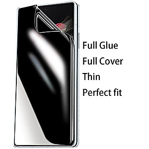 FYDIKHN Anti-Spy Inner Screen Protector Designed for Samsung Galaxy Z Fold 4 5G 2022 and Privacy Outer Screen Protector Soft Anti-Scratch Film Anti-Peeping Full Glue