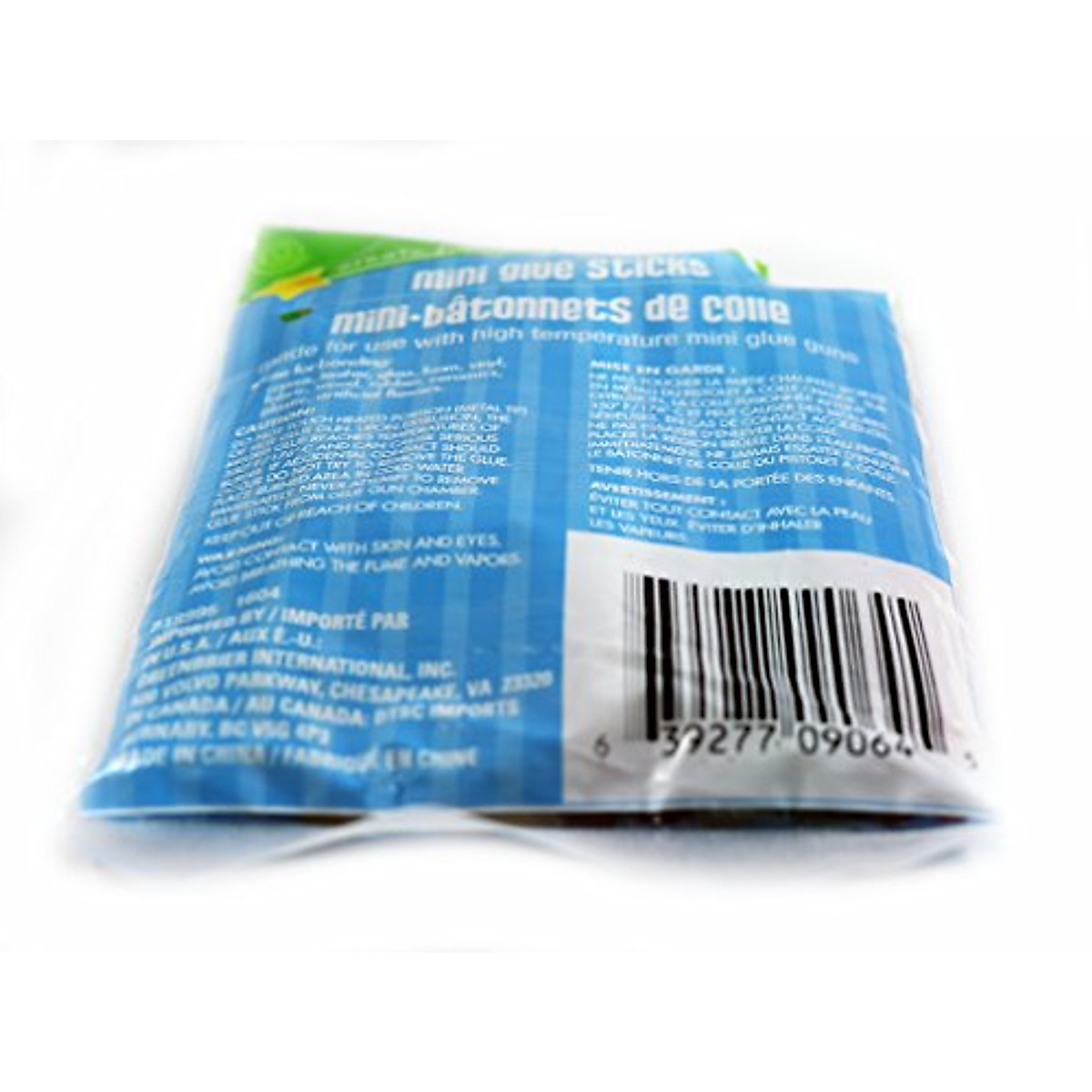 Crafters Square Mini Glue Sticks - Glitter - Red, Green, Gold, Silver - 15 sticks in package