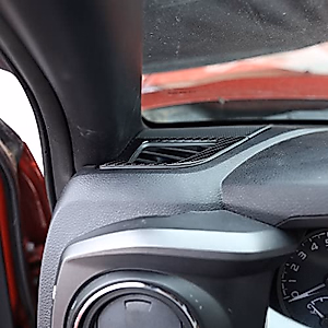 taruisixt for Toyota Tacoma 2016-2020 Real Carbon Fiber Car Dashboard Vent Panel Cover Decorative Sticker Protection Car Interior Accessories 2 PCS