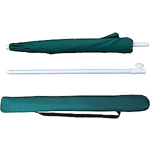 AMMSUN 6FT Portable Picnic Outdoor Canopy Sunshade Beach Umbrella with Tilt Function, Small Patio Umbrella - Portable Outdoor Sun Umbrella With UV50+ Protection,Beach Chair Umbrella 6' Green