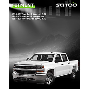 SCITOO AW4095 Water Pump with Gasket for Ford for Mazda Ranger B3000 Aerostar 3.0L 1995-2008