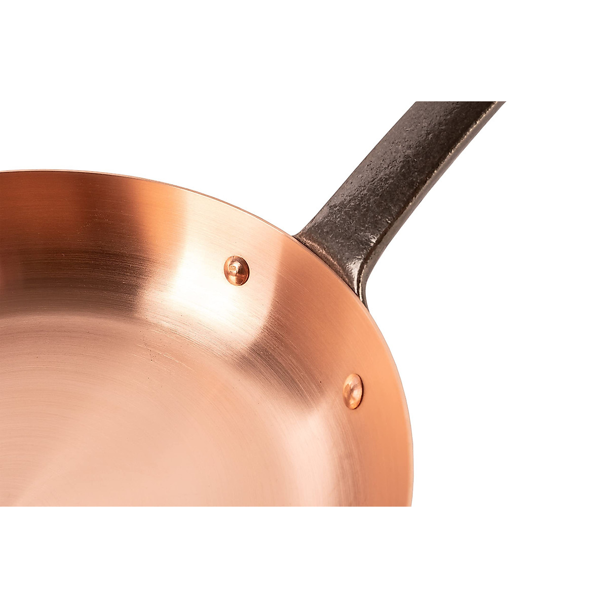 Cuisine Romefort | pure copper frying pan Ø 9.5 in, thick-walled | skillet made of solid copper without coating (Medium)