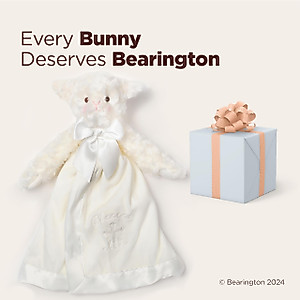 Bearington Baby Lil’ Hoots Snuggler, 15 Inch Pink Owl Plush Stuffed Animal Security Blanket Lovey for Babies