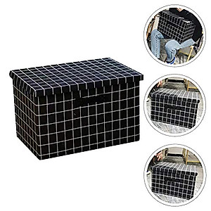 Holibanna Cube Storage Organizer Collapsible Storage Boxes Folding Storage Box Clothing Shoes Storage Basket with Lid Cloth Storage Bins Storage Containers