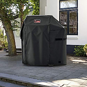 Kingkong 7138 Premium Grill Cover for Weber Spirit 200 and Spirit II 200 Series Gas Grills (Compared to 7138) Including Brush, Tongs and Thermometer
