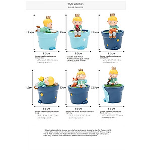 Nautance Cheap Cute Little Boy Succulent Planter Pots Resin Little Prince Flowerpot Bonsai Crafts Home Garden Yard Decor Birthday Gifts-A1